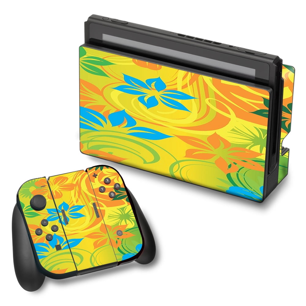 Skins Decals For Nintendo Switch Vinyl Wrap / Colorful Floral Pattern ...