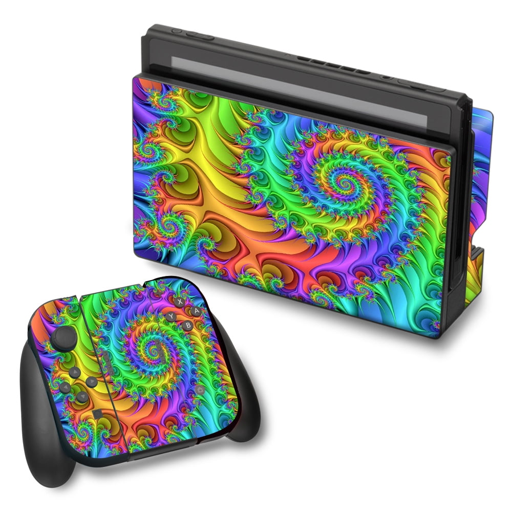 Skins Decals For Nintendo Switch Vinyl Wrap / Trippy Color Swirl ...