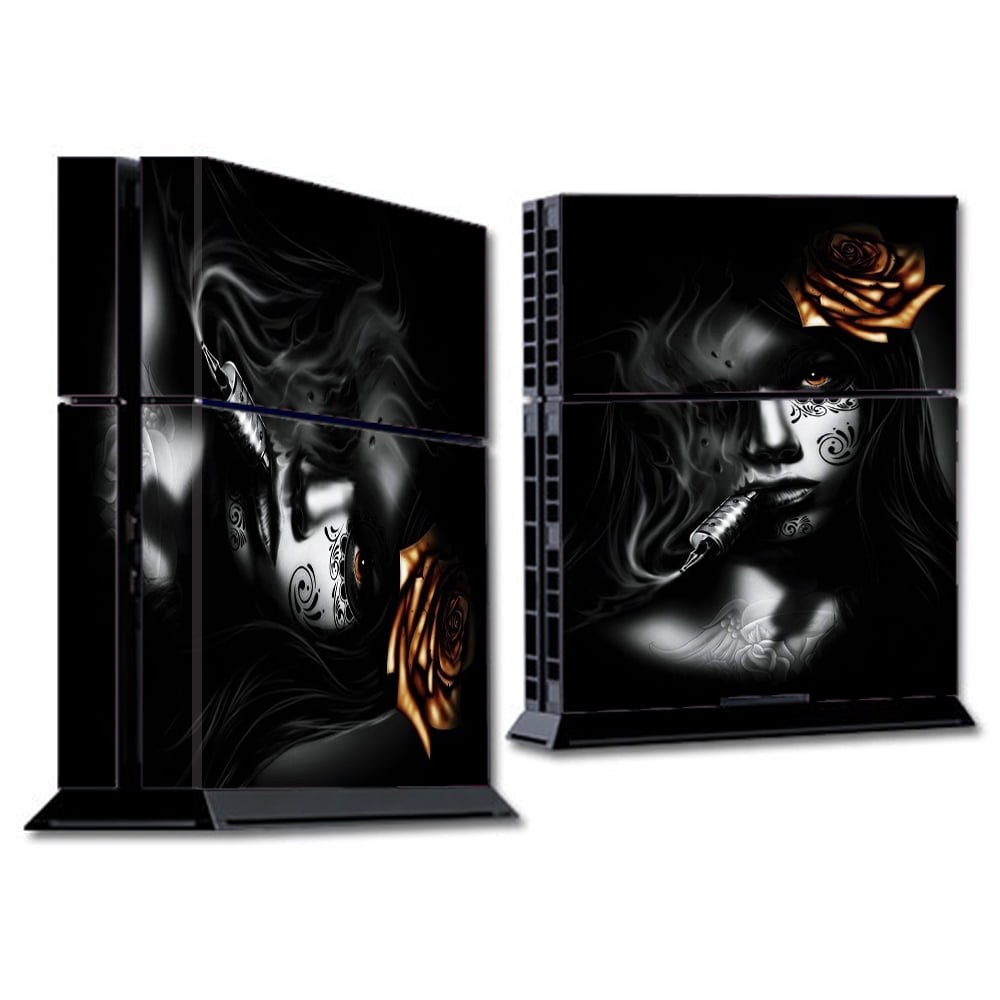 Skins Decals For Ps4 Playstation 4 Console / Dark Rose Tattoo Girl ...