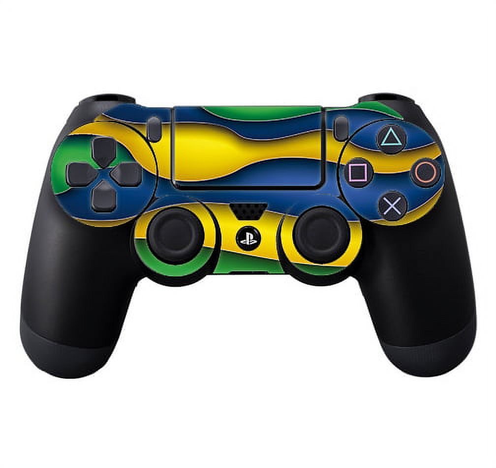 Skins Decals For Ps4 Playstation 4 Controller / Dripping Colors Brazil ...