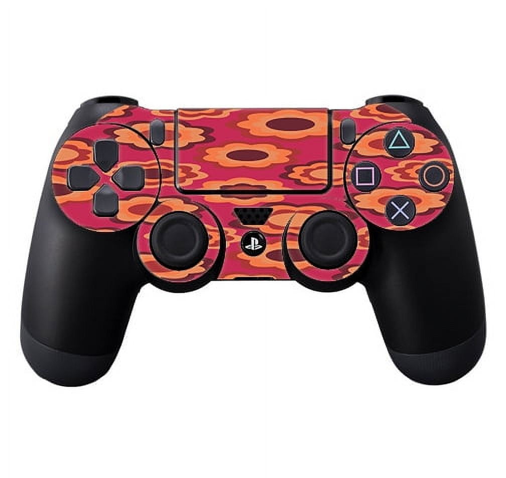 Skins Decals For Ps4 Playstation 4 Controller / Retro Flowers Pink ...