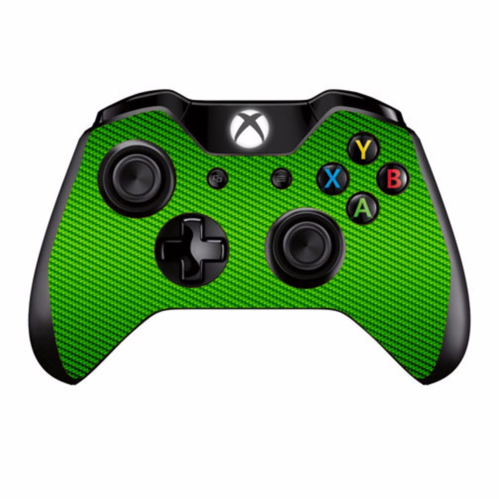 Skins Decals For Xbox One / One S W/Grip-Guard / Lime Green Carbon ...