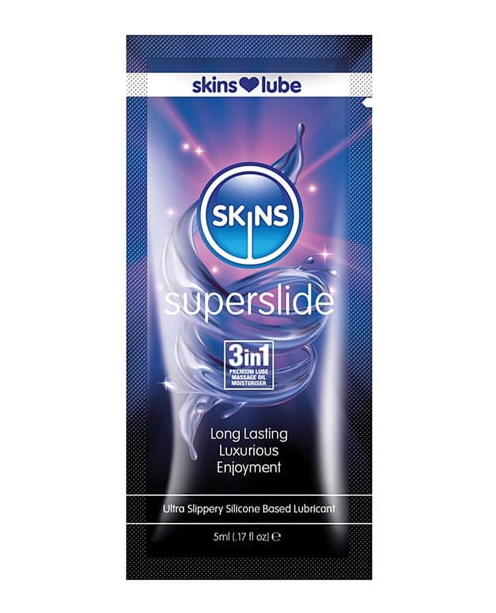 Skins Super Slide Silicone Based Lubricant - 5 ml Foil - Walmart.com