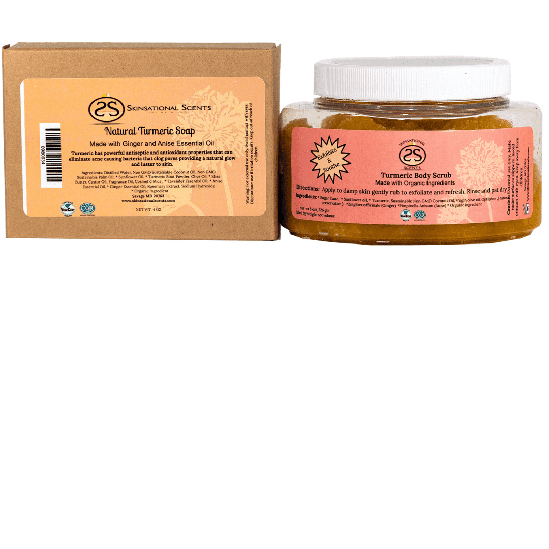 Skinsational Scents Turmeric Scrub with Ginger Scent, 2 Pack - Walmart.com