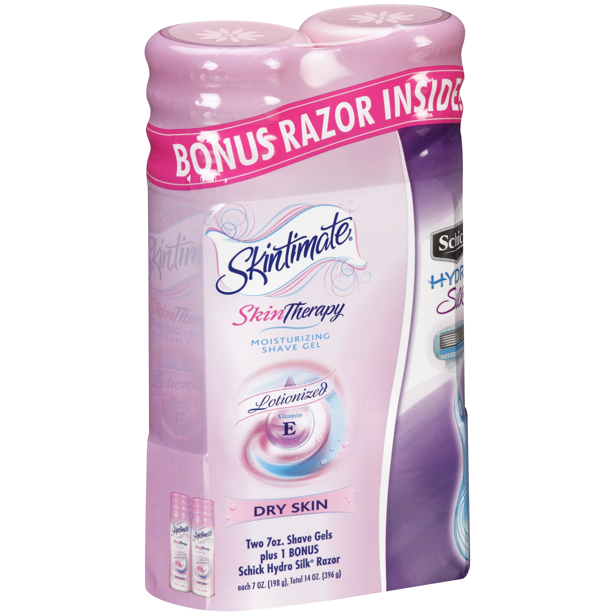Skintimate Dry Skin Moisturizing Women's Shave Gel, Unscented, 7 oz ...