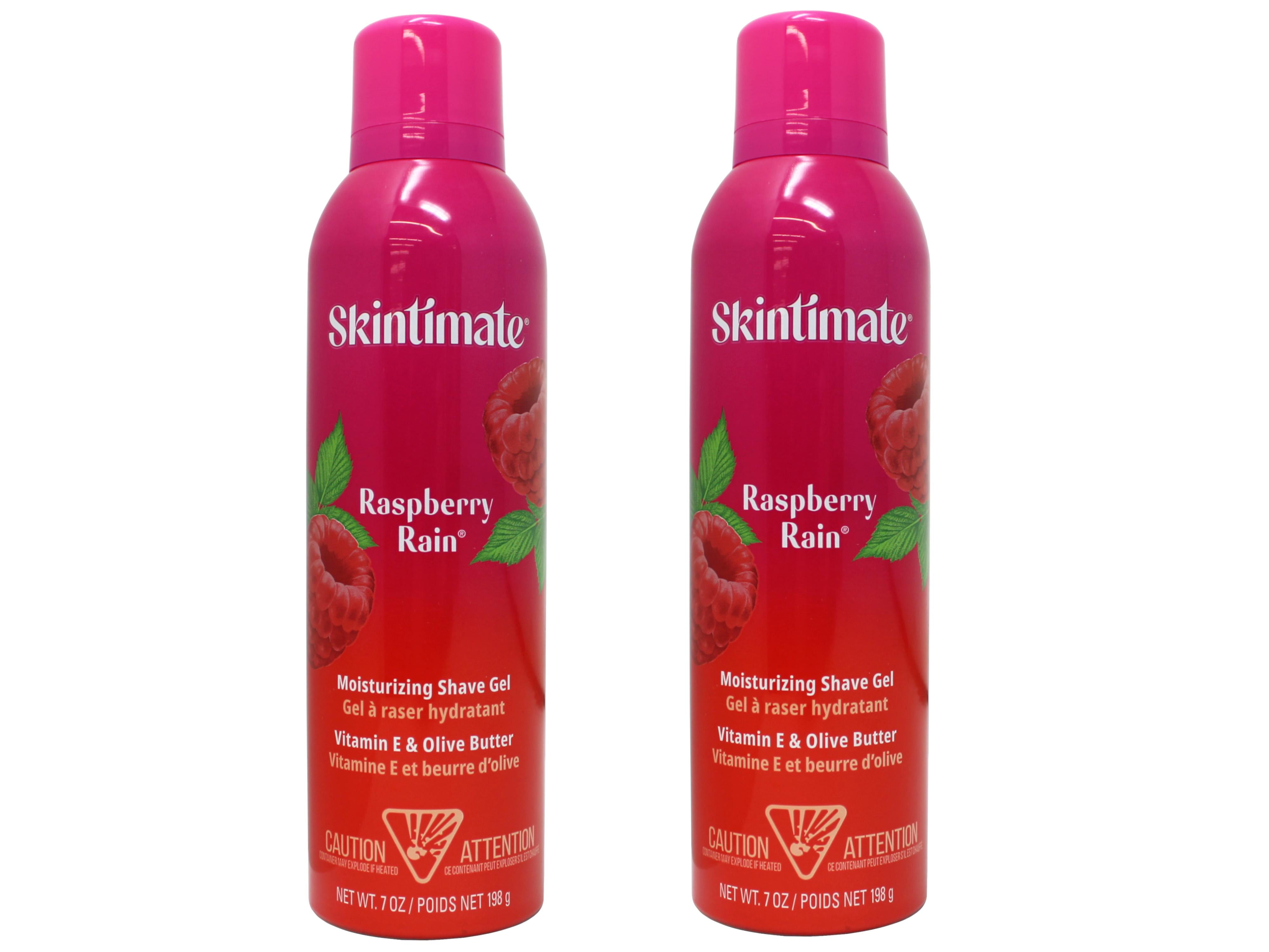 Skintimate Raspberry Rain Moisturizing Shave Gel with Vitamin E, 7 OZ ...