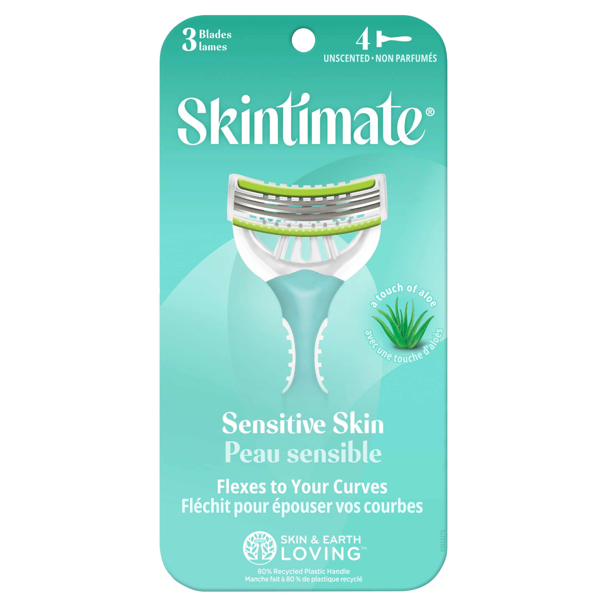 Skintimate Sensitive Skin Women's Disposable Razors, 4 ct - Walmart.com
