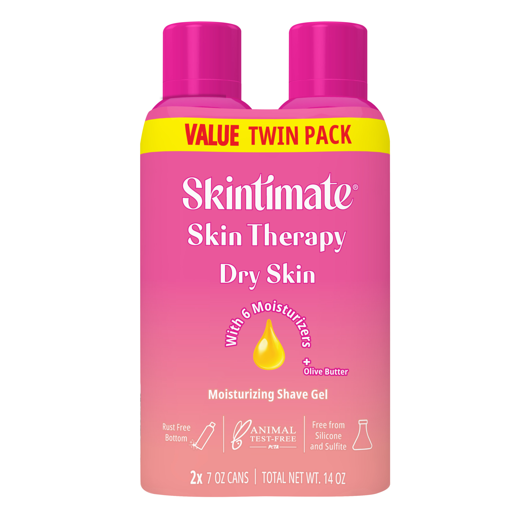 4 Pack - Skintimate Skin Therapy Shave Gel, Dry Skin 7 oz - Walmart.com