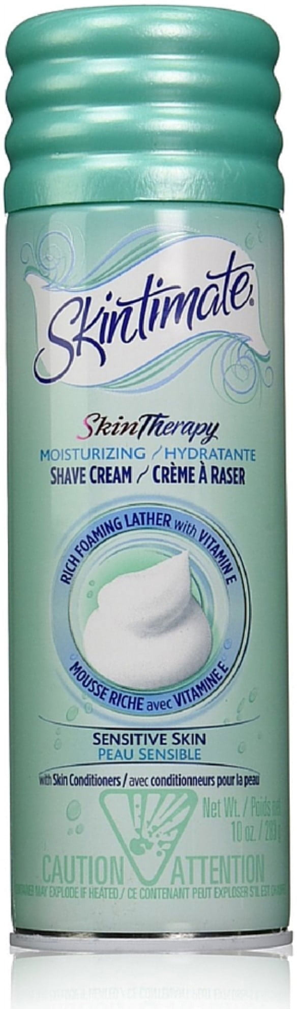 Skintimate Skin Therapy Shaving Cream, Moisturizing, Sensitive Skin, 10 ...