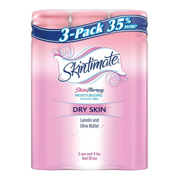 Skintimate Skin Therapy Moisturizing Shave Gel, 3 pk./9.5 oz. - Walmart.com