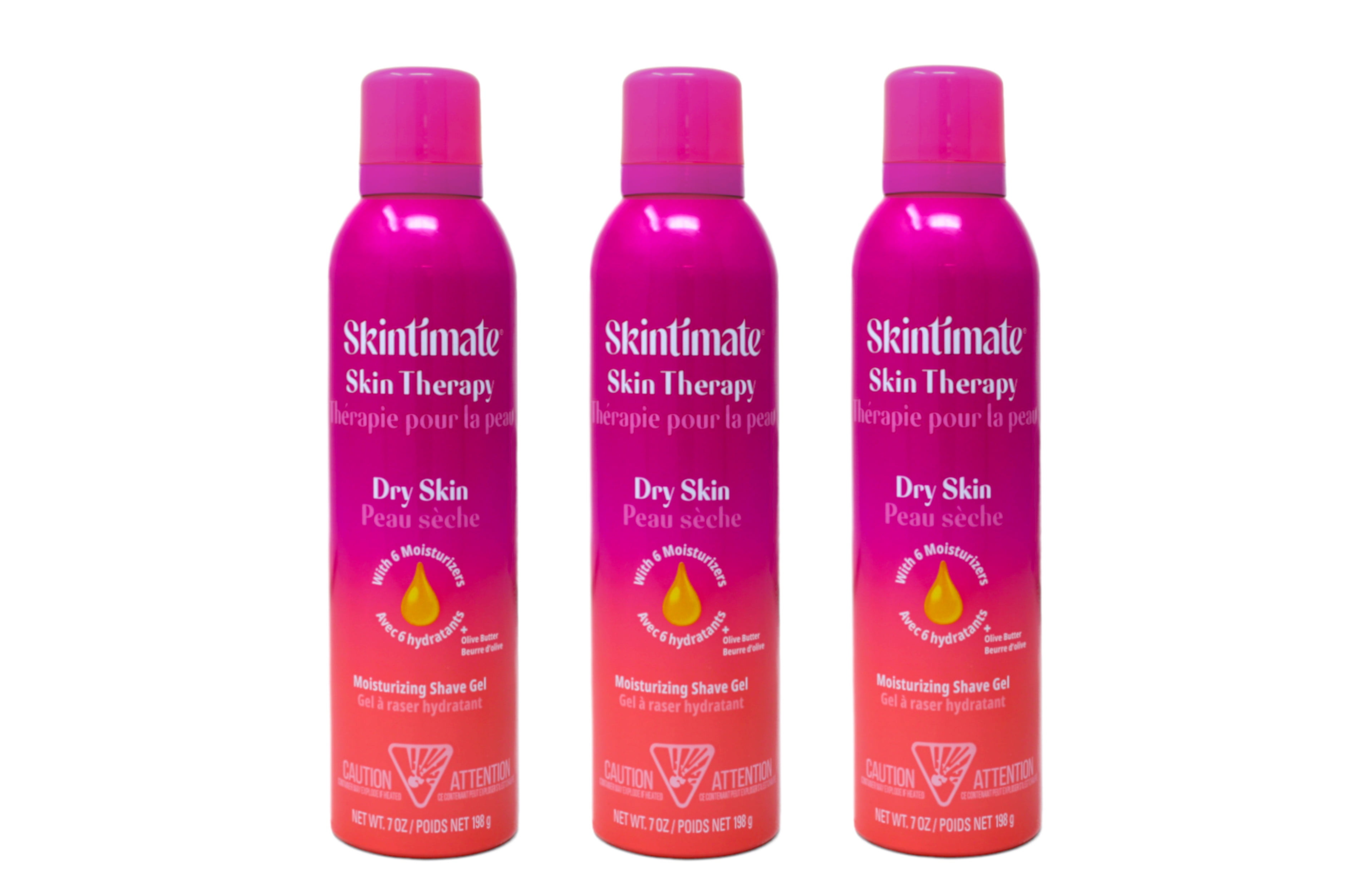 Skintimate Skin Therapy Shave Gel for Dry Skin, 7 OZ - 3 Pack - Walmart.com