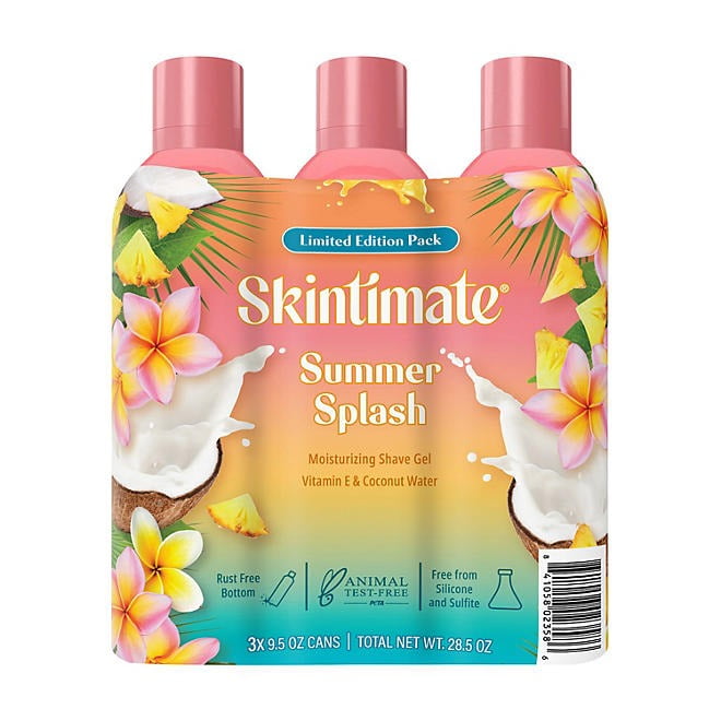 Skintimate Summer Splash Shave Gel, 9.5 oz., 3 pk. - Walmart.com