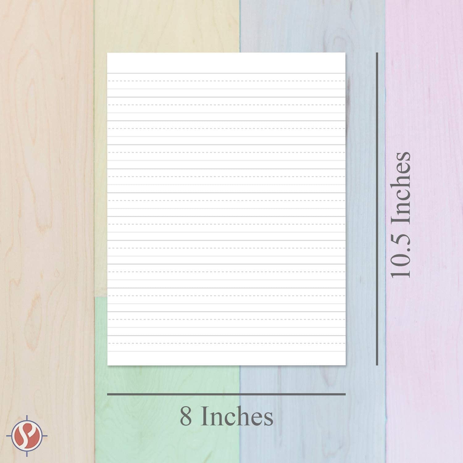 Skip A Line Paper- Writing Paper On 20Lb. 100 Papers per pack (10 1/2 x ...