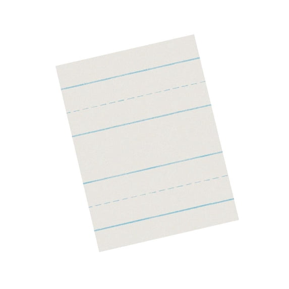 Skip-A-Line Ruled Newsprint Paper, 1/2" Two-Sided Long Rule, 8.5 X 11 ...