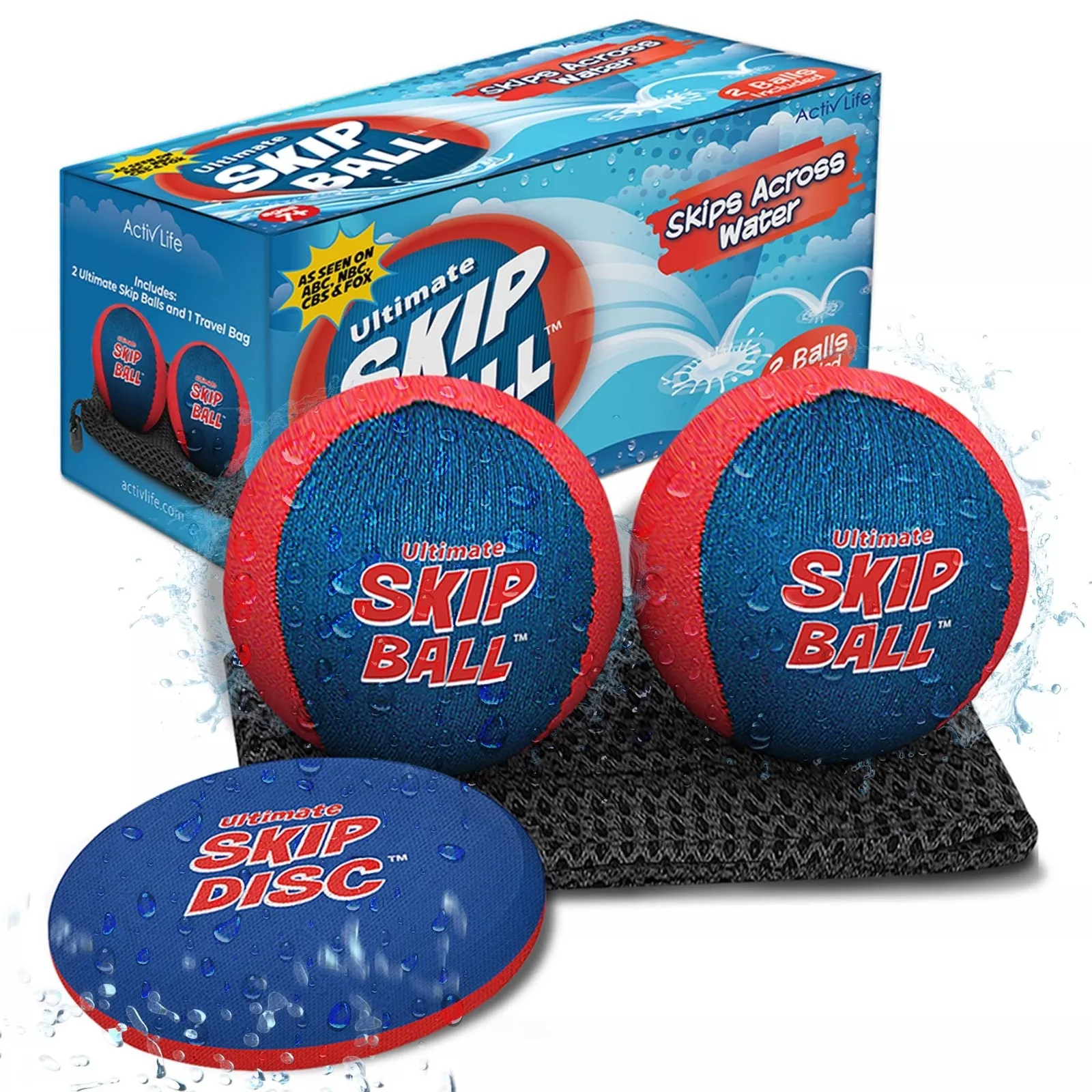 Skip Ball -Red/Blue [with Skip Disc] - Walmart.com