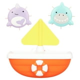 Skip Hop Zoo Baby Bath Toy, Tip & Spin Boat, Shark/Narwhal - Walmart.com