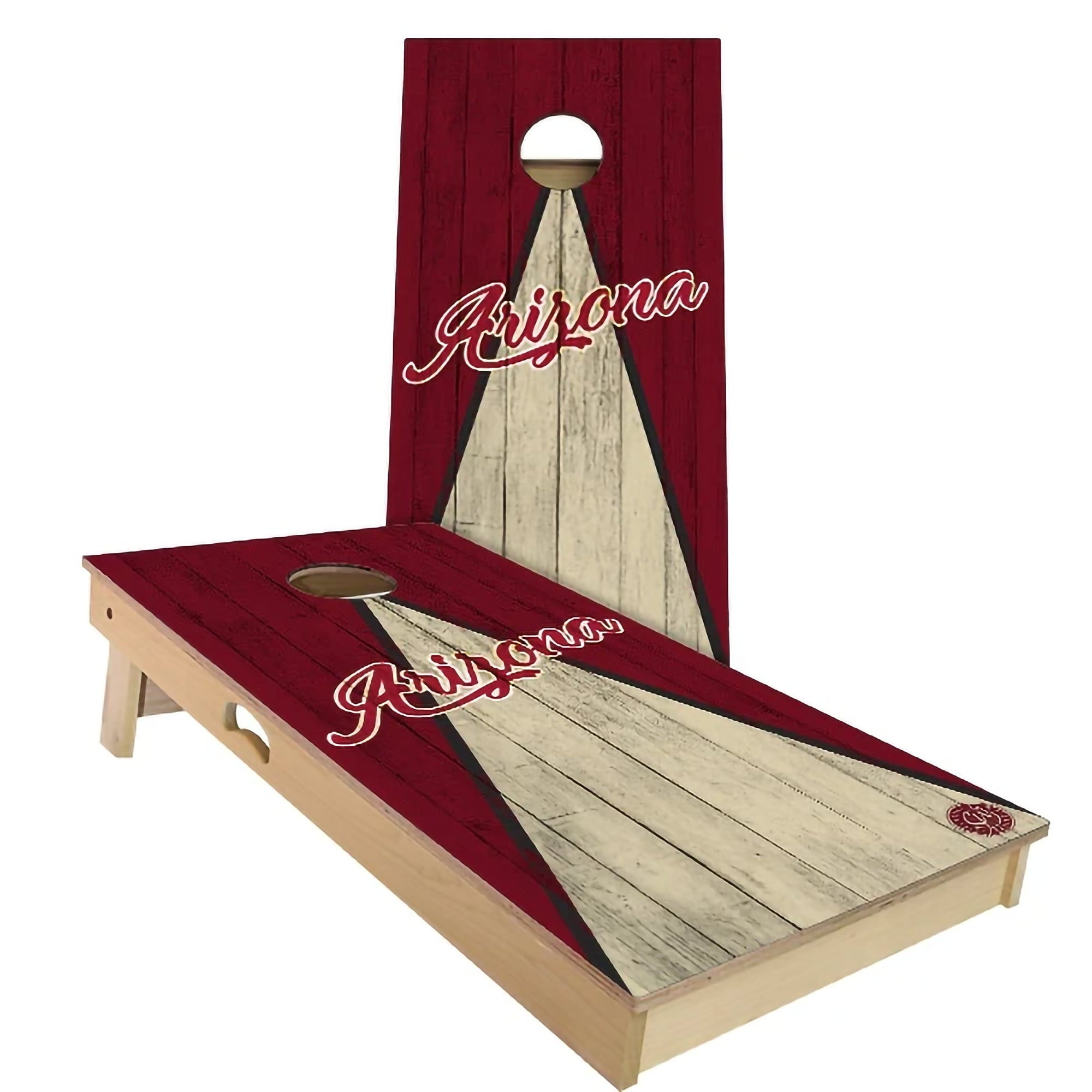 Skip's Garage Arizona Triangle Baseball Outdoor Cornhole Board Set ...