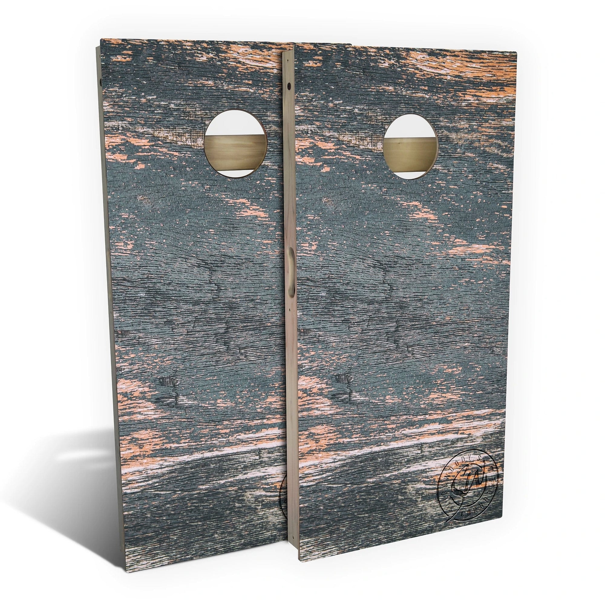 Skip's Garage Black Bark Outdoor Cornhole Board Set Include Carrying ...