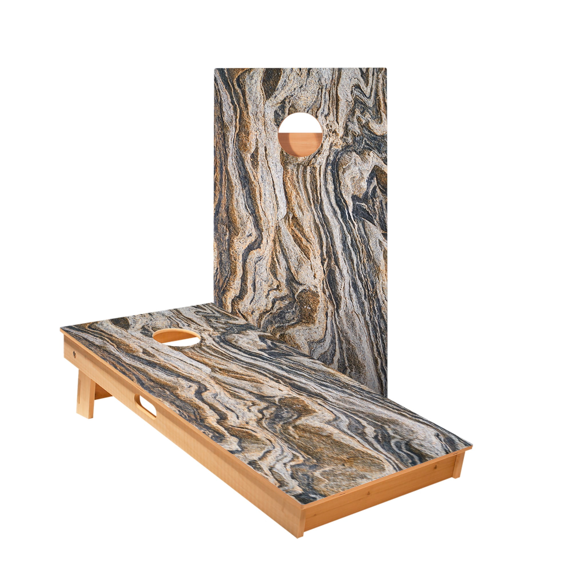 Skip's Garage | Dark Marble Cornhole Boards | Includes (2) Boards ...