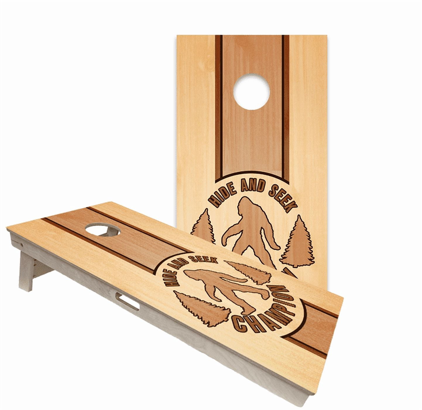 Skip's Garage | Hide and Seek Sasquatch 2x4 Cornhole Board Set ...