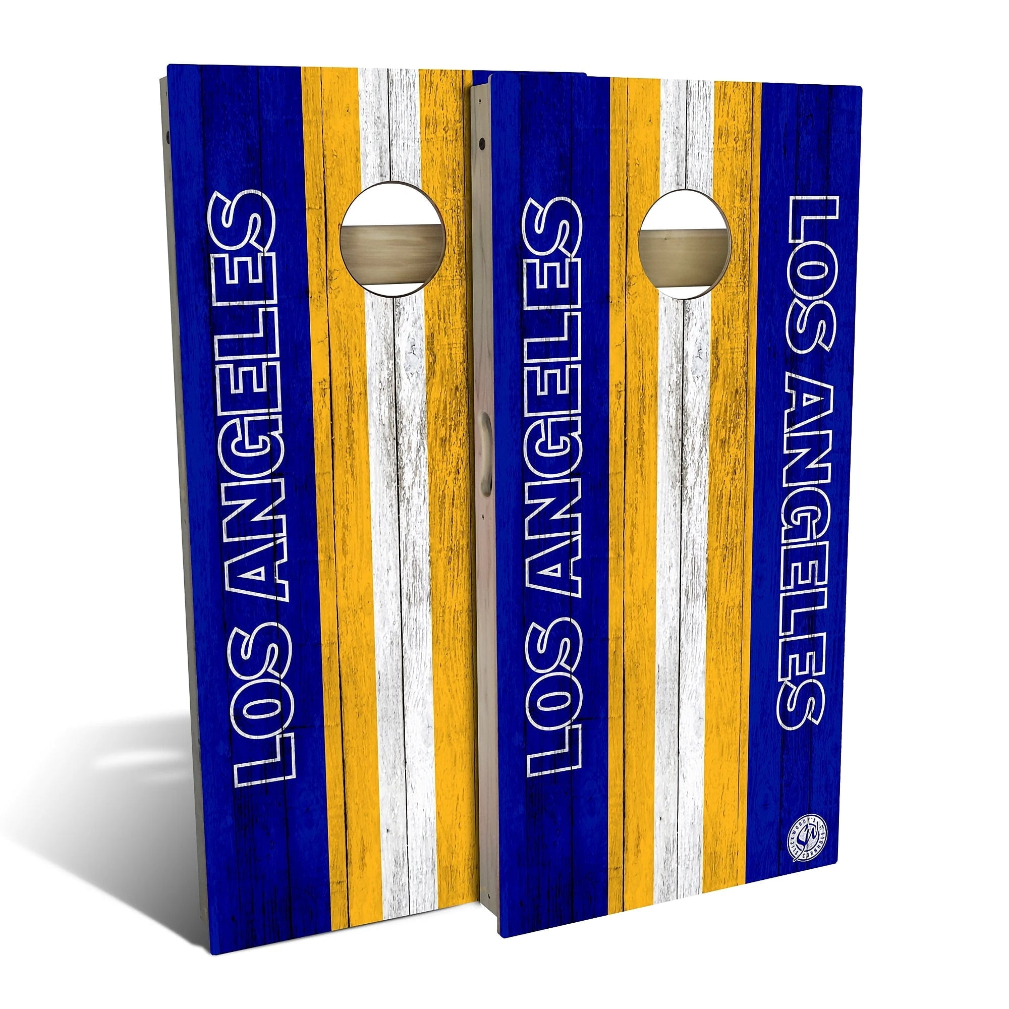 Skip's Garage Los Angeles Football Outdoor Cornhole Board Set Include ...