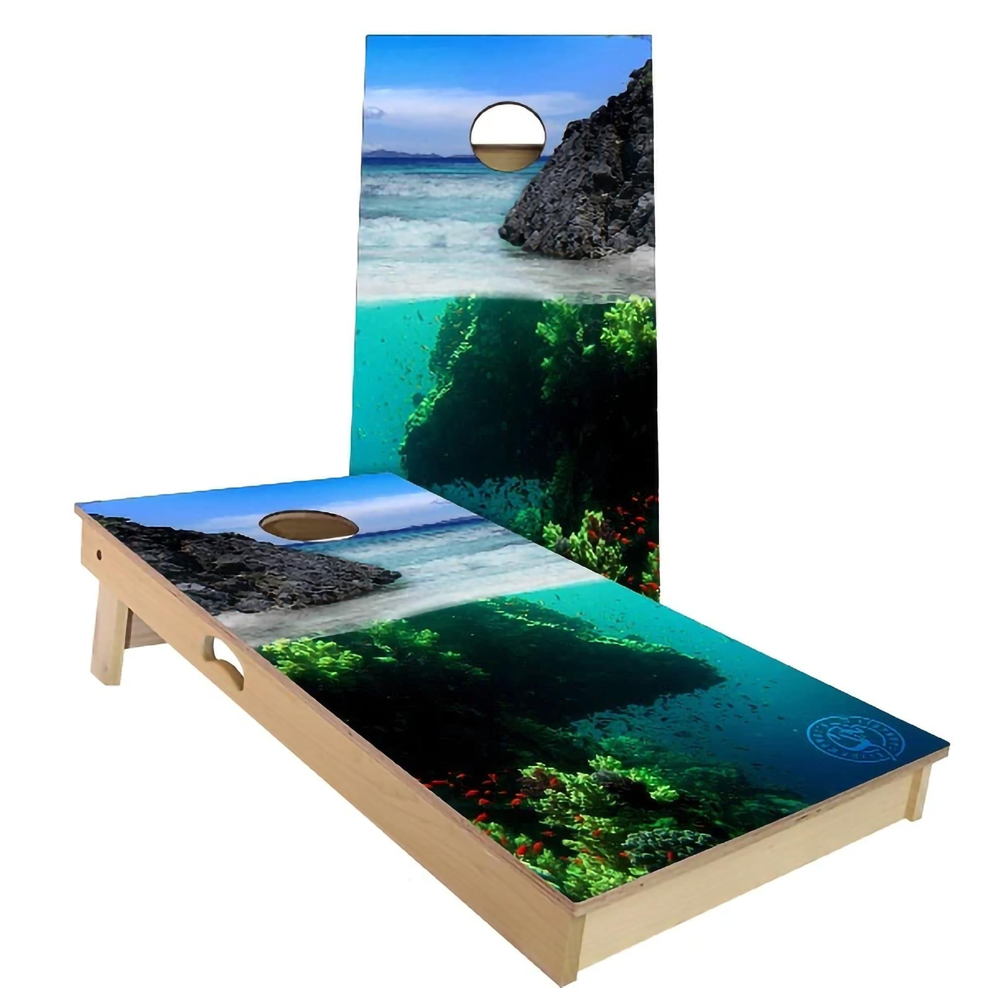Skip's Garage Ocean Reef Outdoor Cornhole Board Set NO Accessories ...