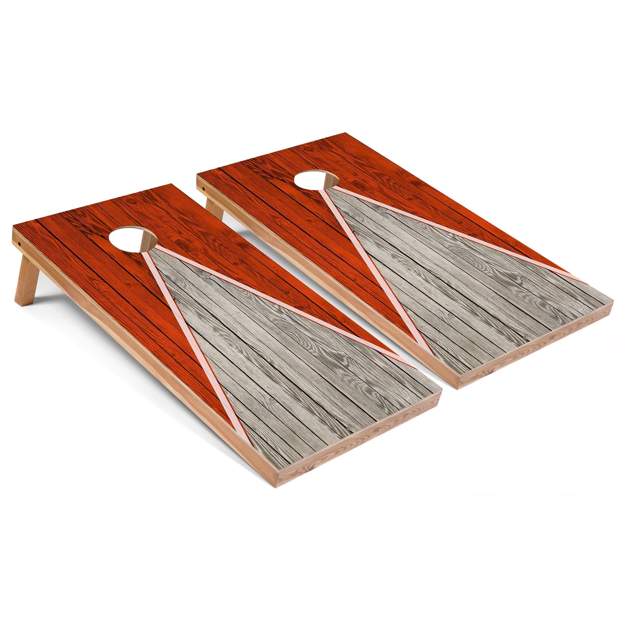 Skip's Garage | Orange Pyramid Cornhole Boards | Includes (2) Boards ...