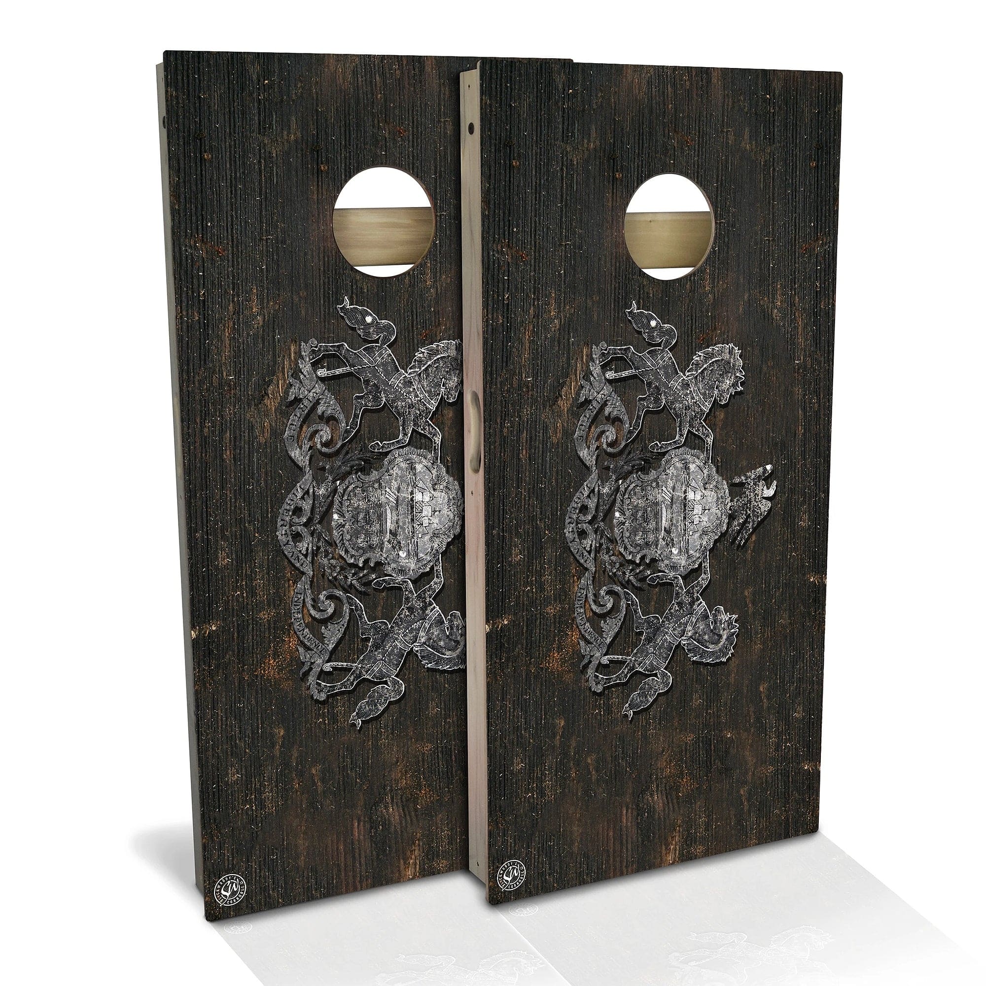 Skip's Garage Pennsylvania Flag Rustic Outdoor Cornhole Board Set ...