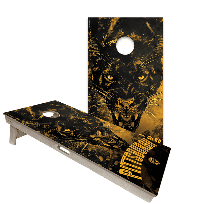Skip's Garage | Pittsburgh Design Premium 2x4 Cornhole Board Set with ...