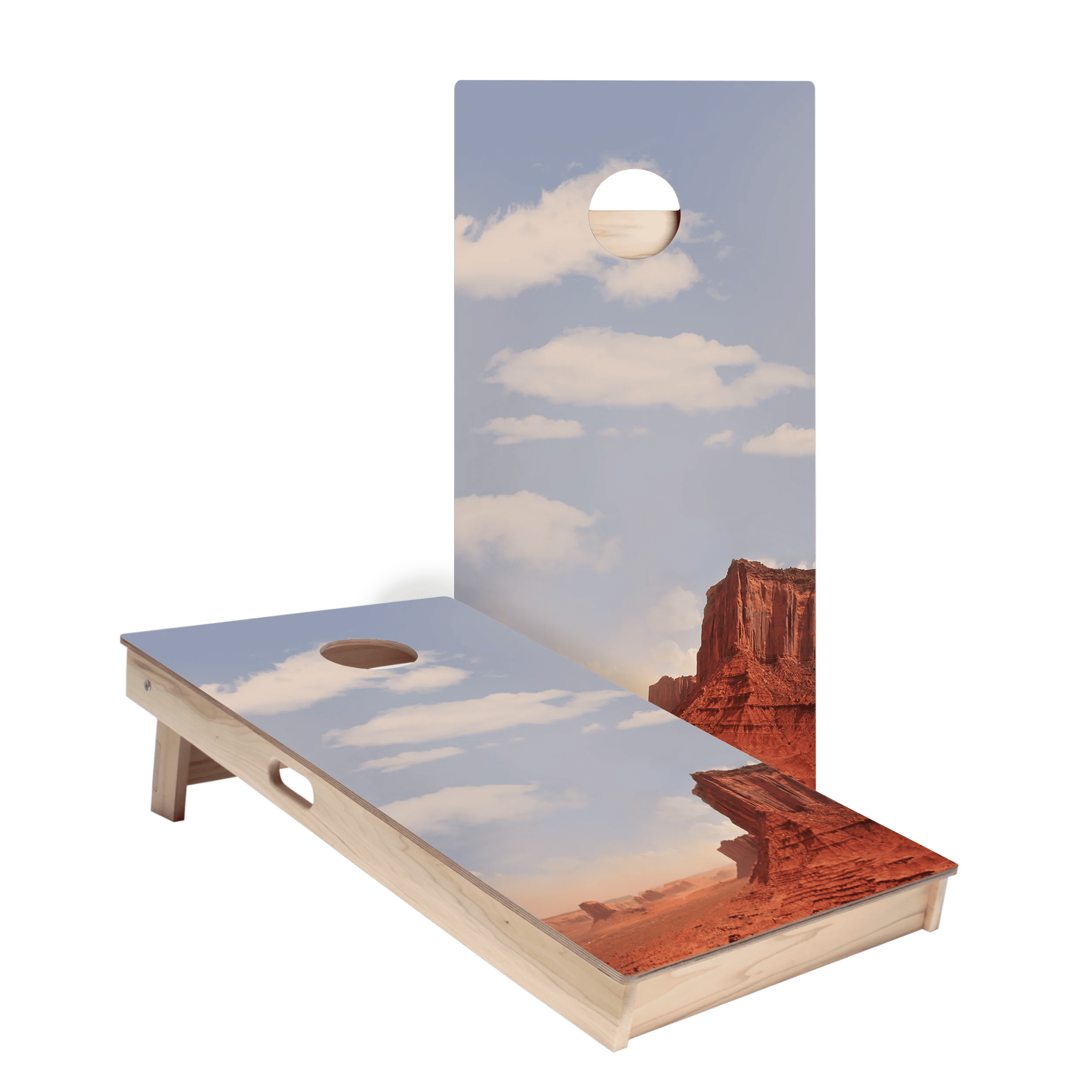 Skip's Garage | Western Skyline Cornhole Boards | Includes (2) Boards ...