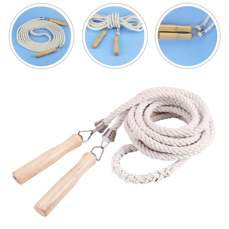 Skipping Rope, 16ft-22.9ft-32ft Long Jump Rope with Wooden Handle for ...