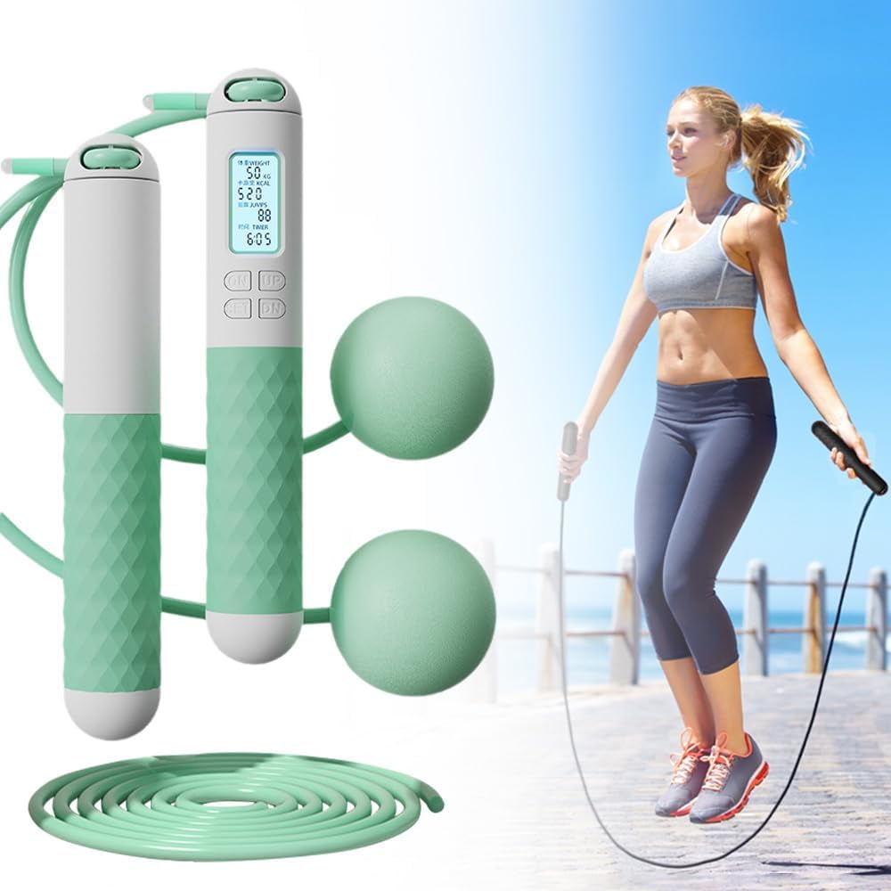 Skipping Rope with Counter (Gravity Ball with/without Rope), Cordless ...