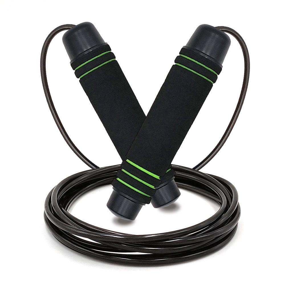 Adjustable- Jump Rope With Foam Grip Handles - Fast Endurance Workout ...
