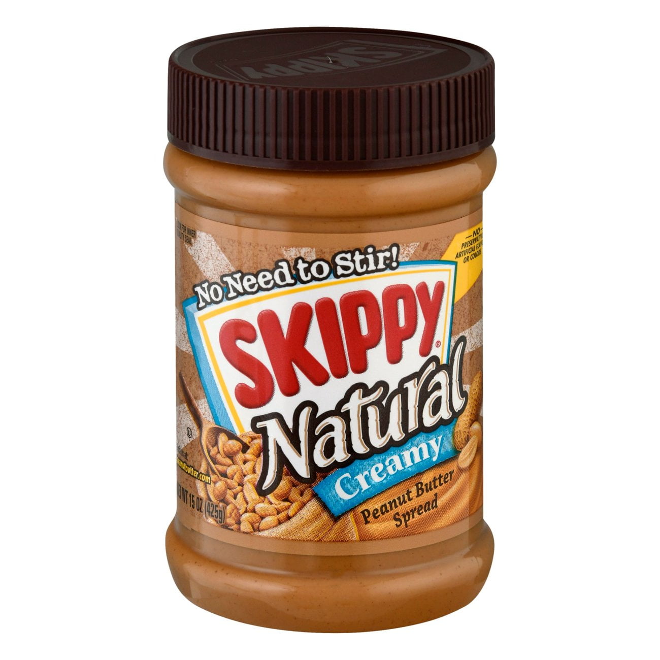 Skippy Natural Creamy Peanut Butter Spread - 15 oz (Packaging May Vary ...