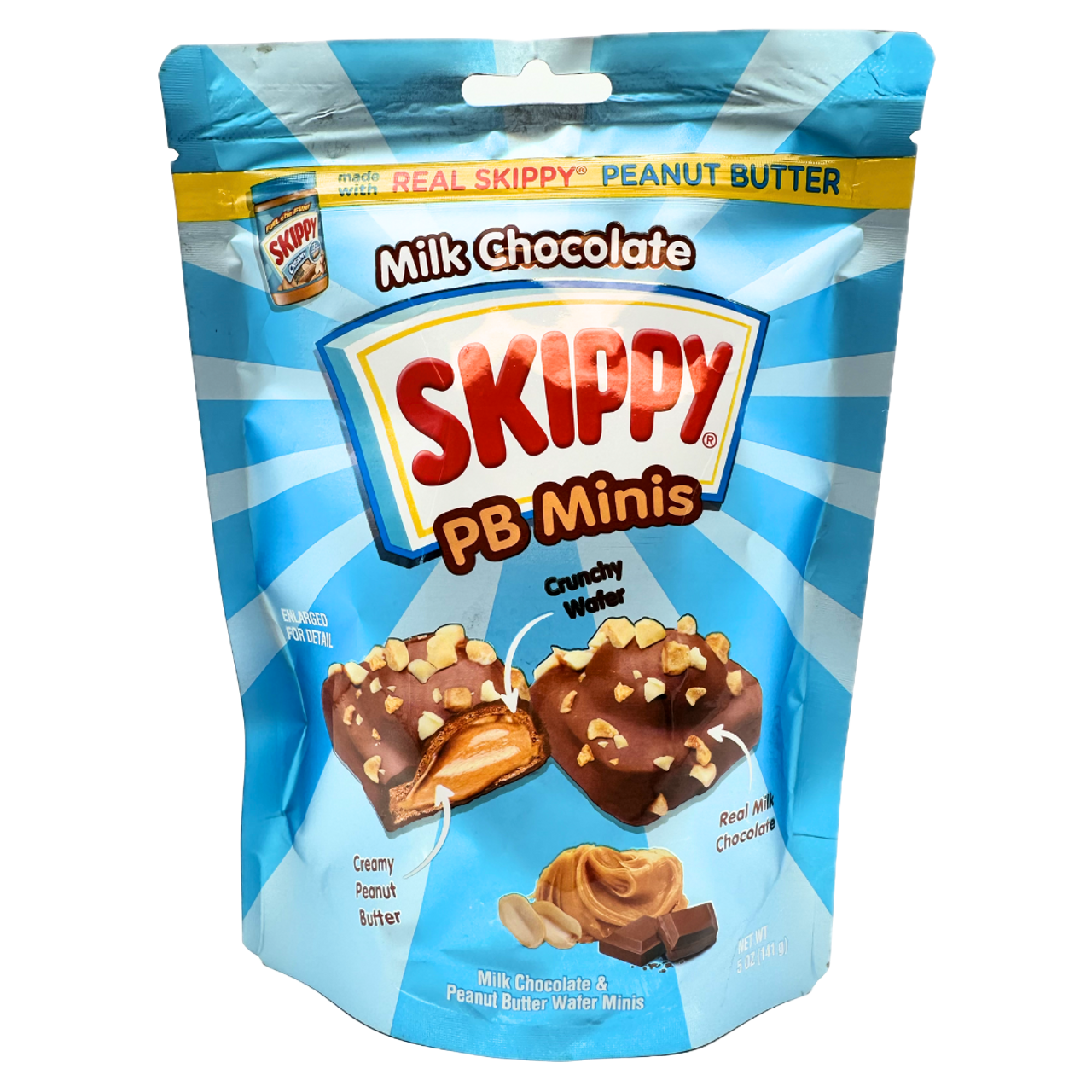 Skippy PB Minis, Creamy Peanut Butter And Milk Chocolate Wafer Snack, 5 ...