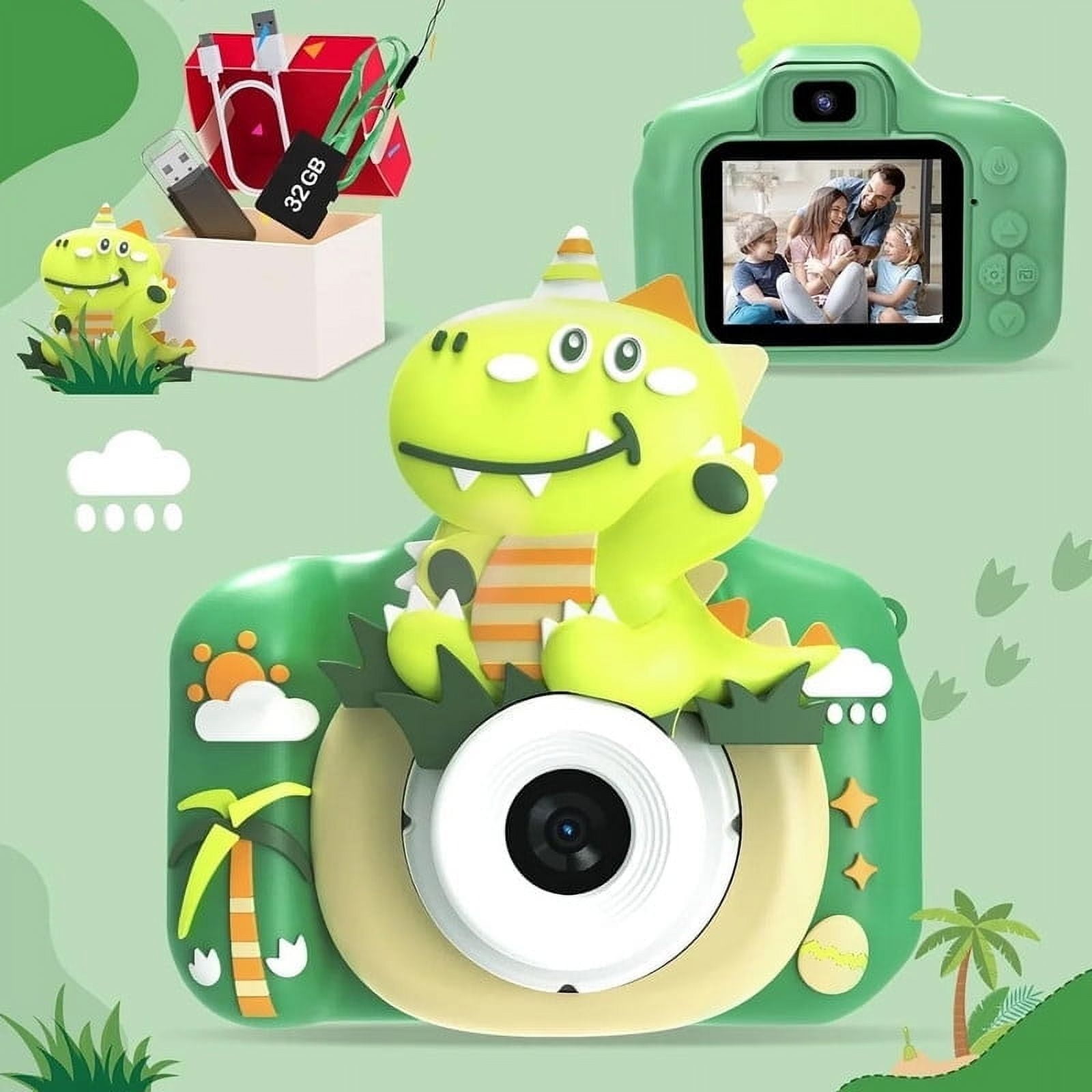 Skirfy Kids Digital Camera with 1080P Video, Dual-Lens, 96MP Photos ...