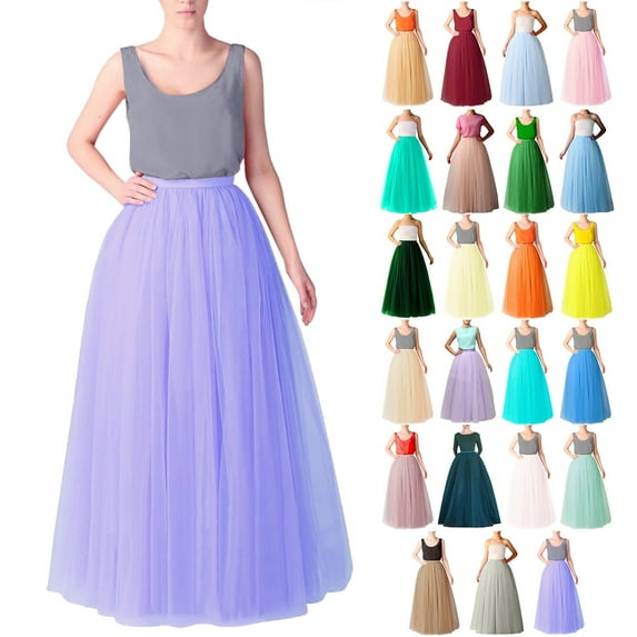 Skirts for Women Carnival Boneless Wedding Mesh Porcelain Color ...