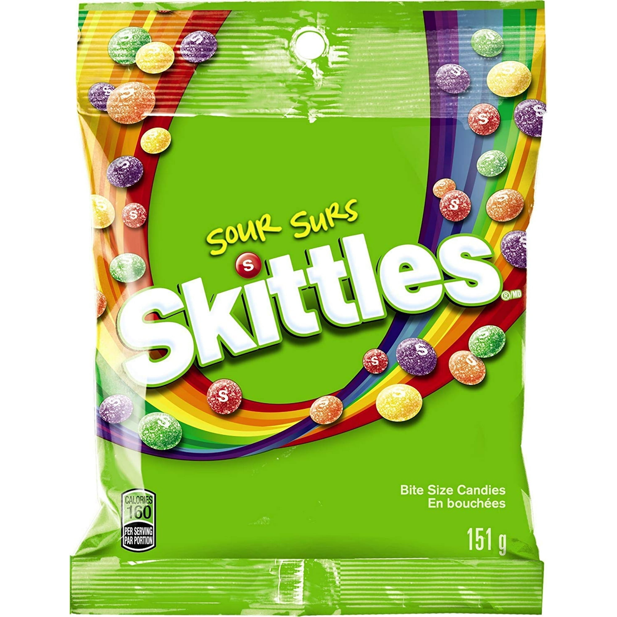Skittles Bite Size Candy, Sours, 5.7 Ounce Bag - Walmart.com