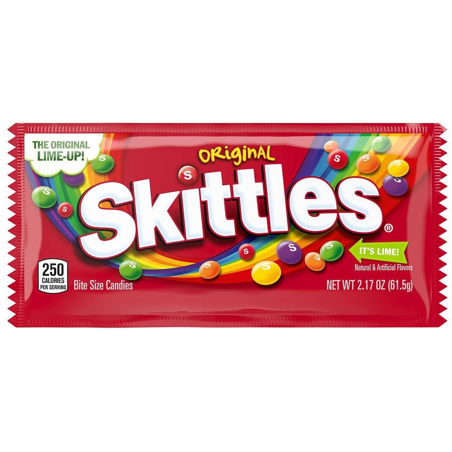 Skittles Candy Single Original (Packaging May Vary) 2.17 oz Pack of 2 ...