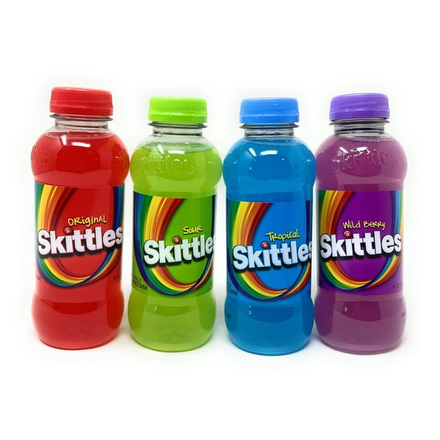 Skittles Flavored Drink Variety Box Four Pack (Original, Sour, Tropical ...
