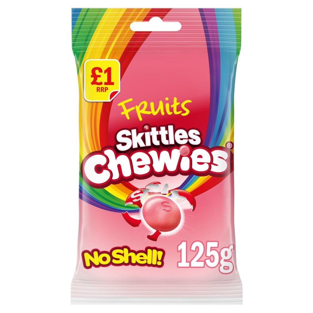 Skittles Chewy Fruit Candies, Rainbow Flavours, 125g - Pack of 3 ...