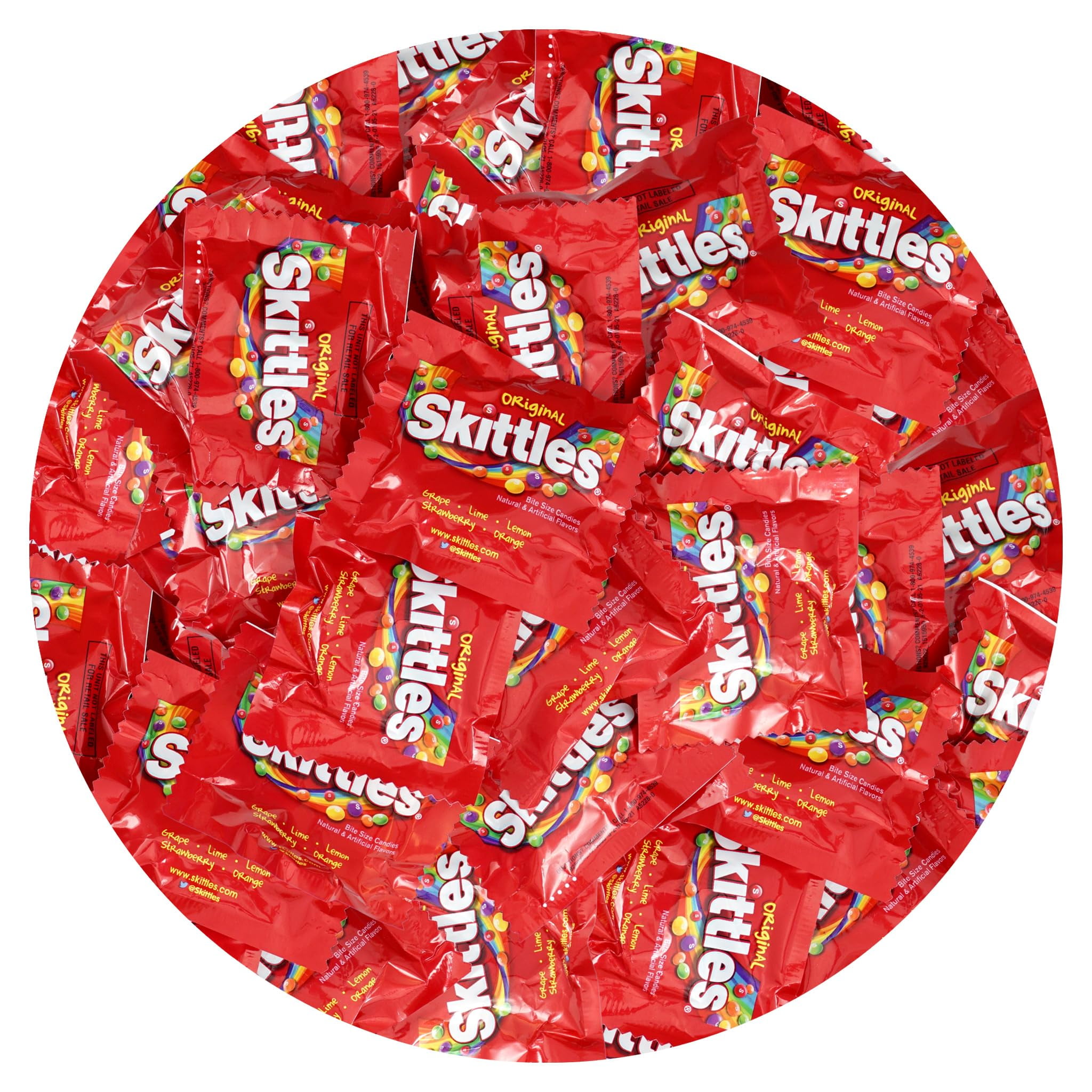 Skittles Fun Size Candy, 4 Pound Bag (Approx. 112 Pieces), Individual ...
