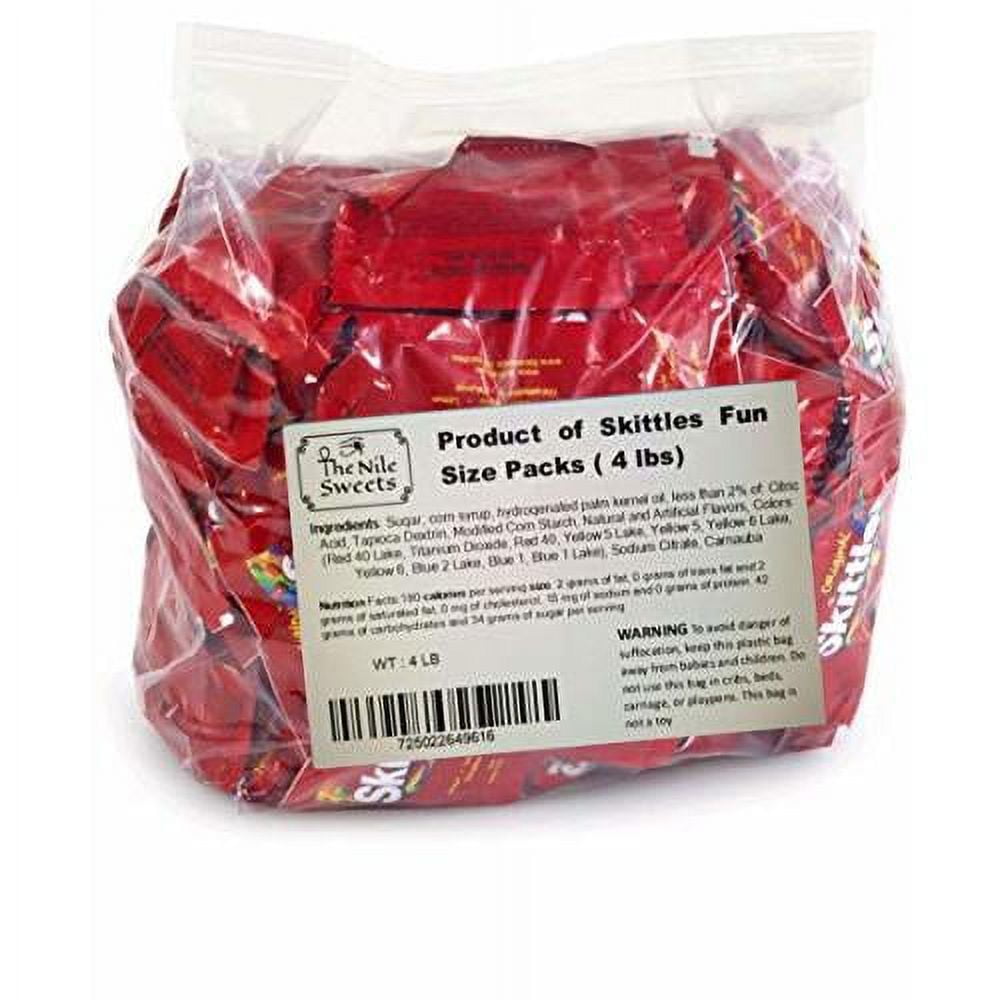 Skittles Fun Size Packs (4 Lbs) -By - Walmart.com