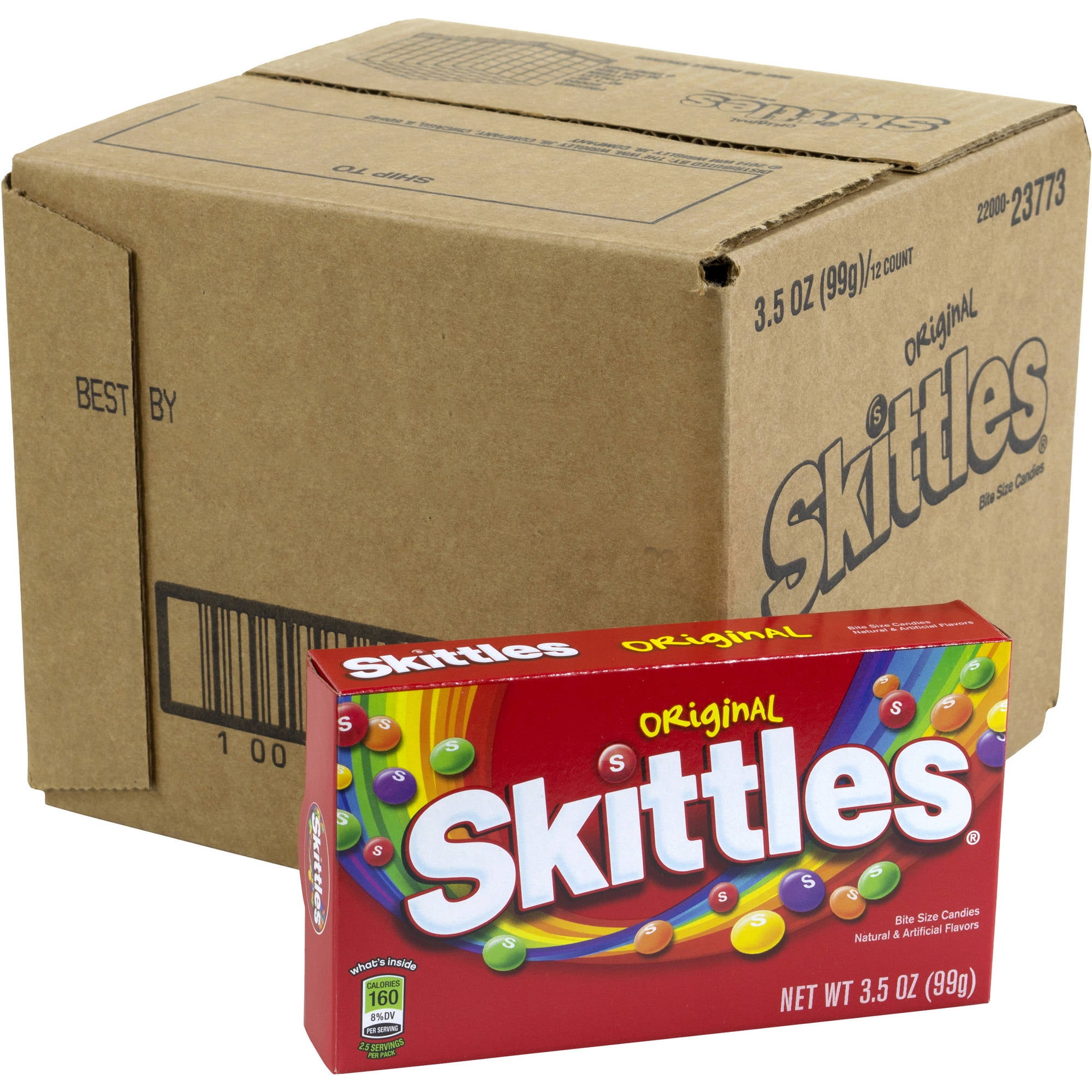 Skittles Original Bite Size Candies, 3.5 oz, 12 count - Walmart.com
