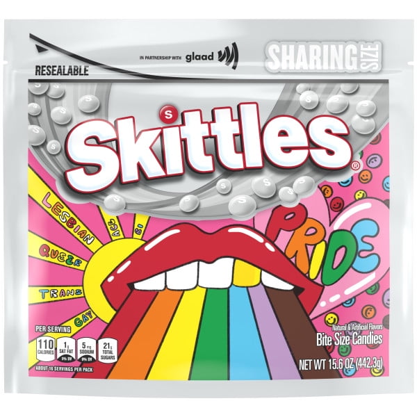 Skittles Original Chewy Candy Limited Edition Pride Pack, Sharing Size ...