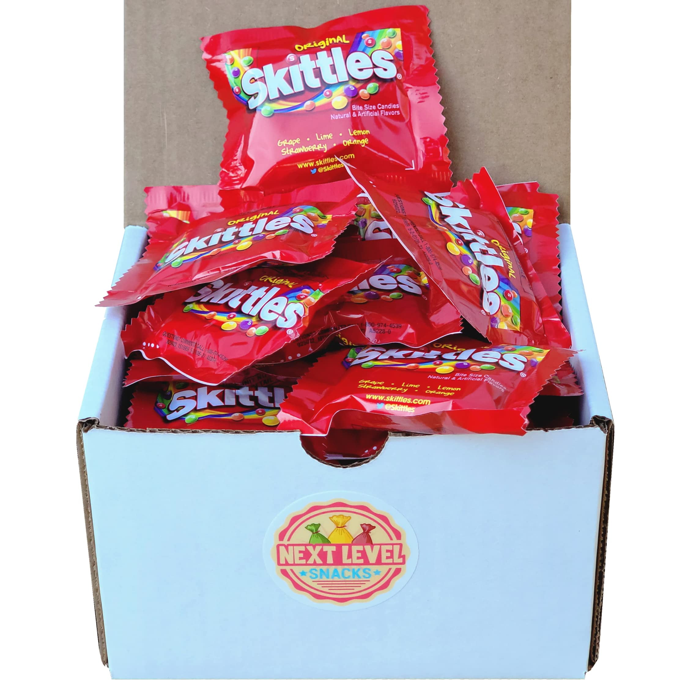Skittles Original Flavors Fun MZF22 Size Packet Bulk Box (Pack of 30 ...