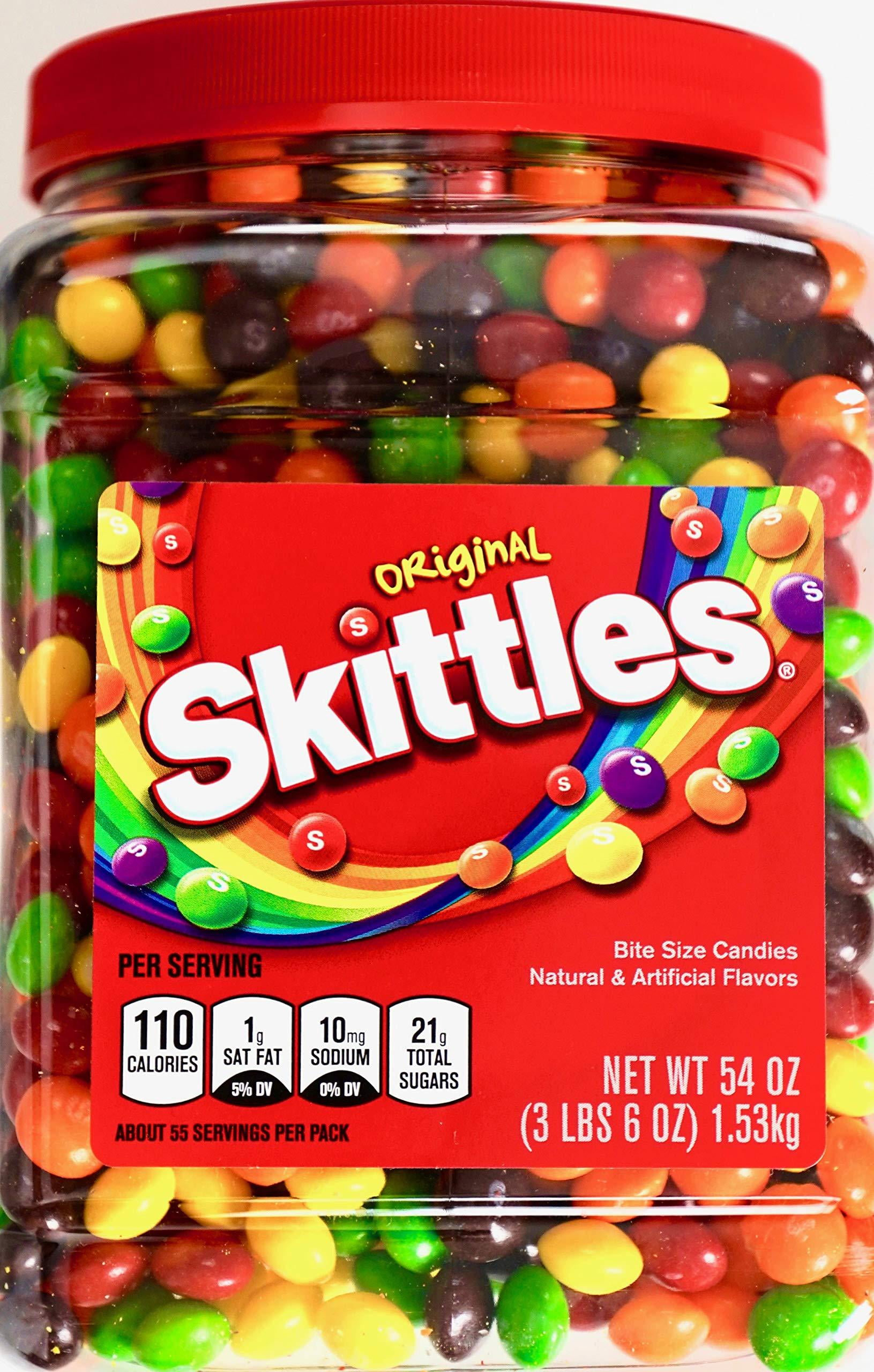 Skittles Original Fruit Candy Pantry-Size, 54oz, Berry Flavor Packs ...