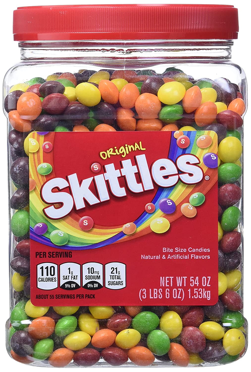 Skittles Original Fruity Candy Jar, Tamarind, 54 Ounce - Walmart.com