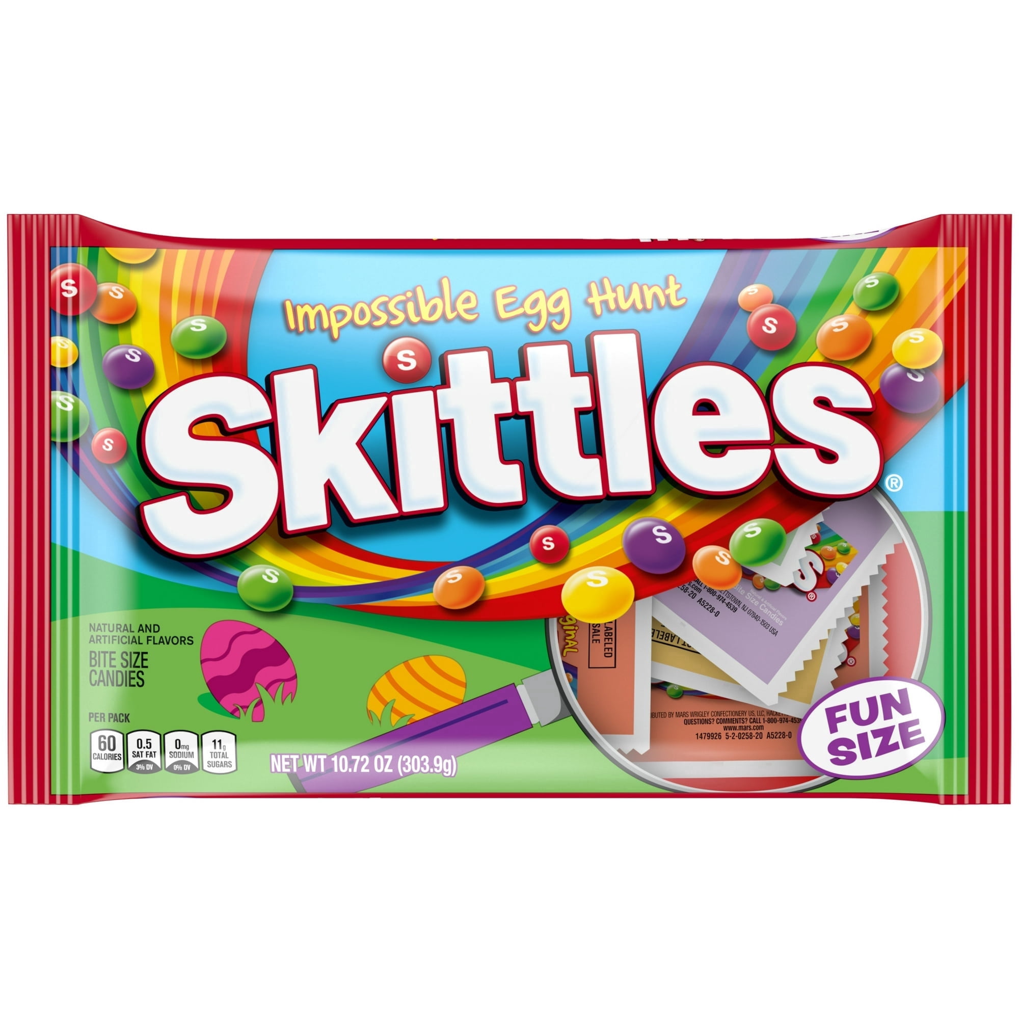 Skittles Original Fun Size Impossible Egg Hunt Easter Candy - 10.72 oz ...