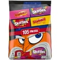 Skittles & Starburst Fun Size Chewy Halloween Candy Variety Pack - 105 ...